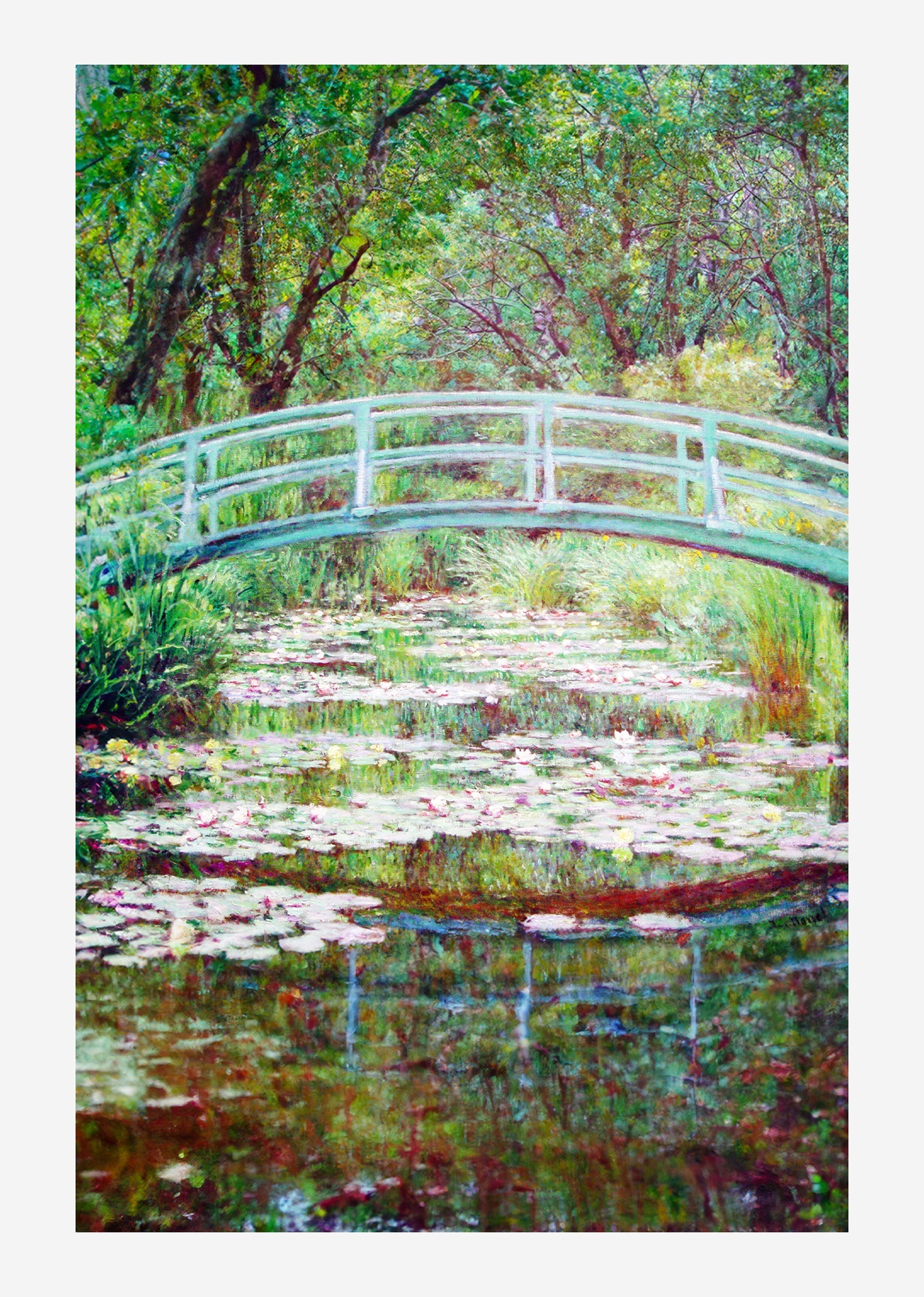 Claude Monet – The Japanese Footbridge - Iconic Impressionist Art Prin ...