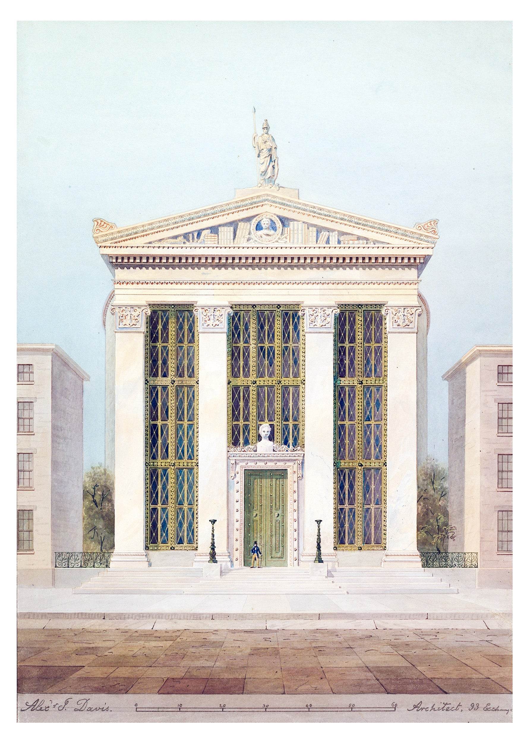Study for the Astor Library by Alexander Jackson Davis – Hakyarts