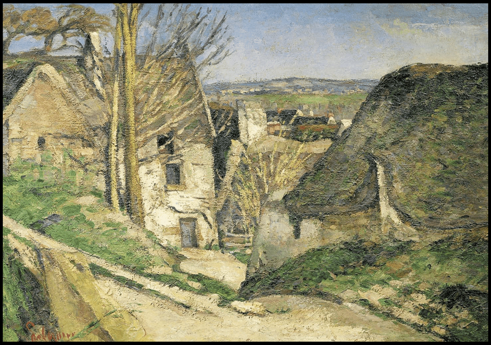 La Maison du Pendu, Auvers-sur-Oise – Paul Cézanne Poster | Post-Impre ...