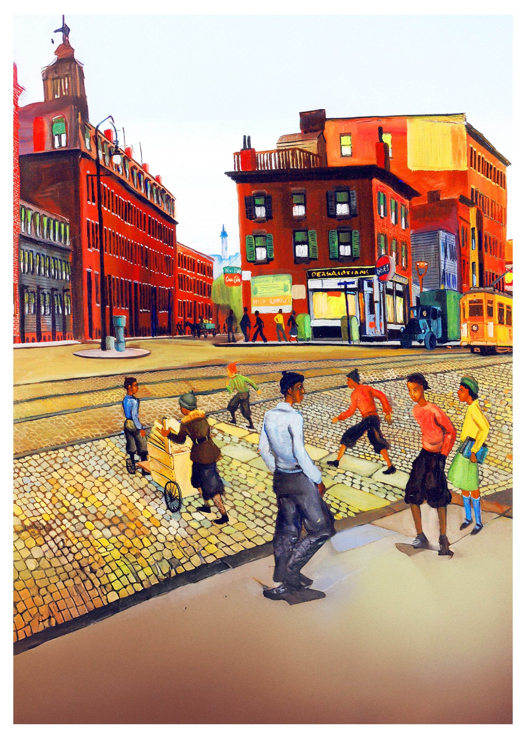 Douglass Square by Allan Rohan Crite (1936) – Celebrated American Urba ...