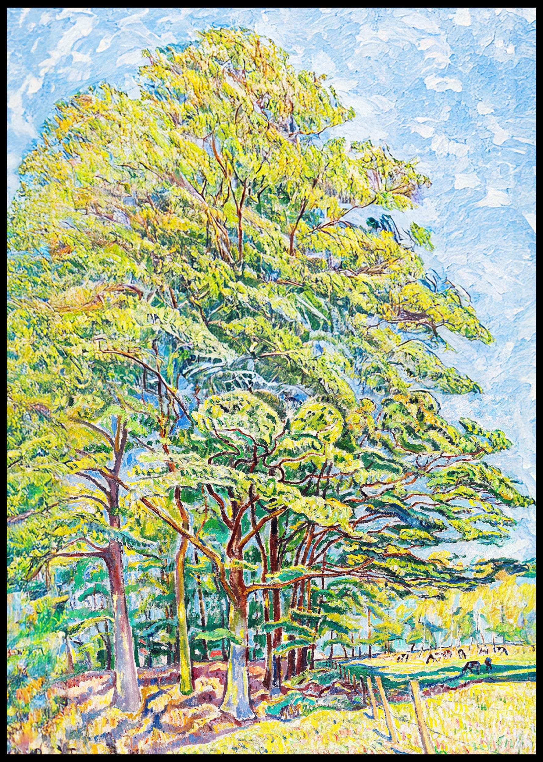 Eichen – Theo Von Brockhusen Art Print | German Landscape Poster – Hakyarts