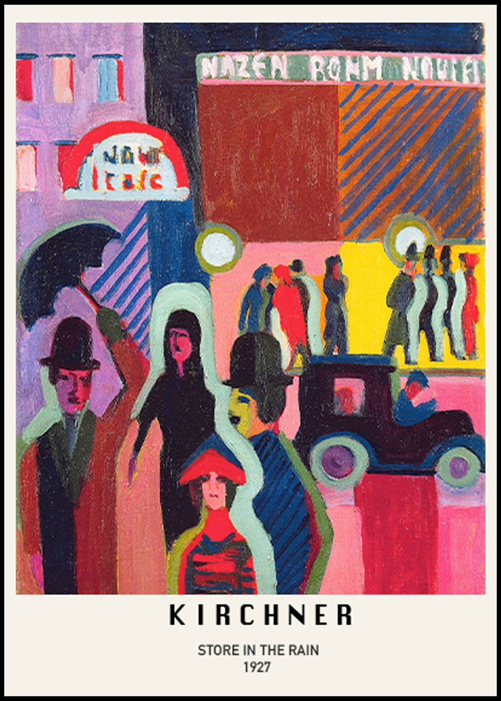 Ernst Ludwig Kirchner - Store in the Rain Poster – Hakyarts
