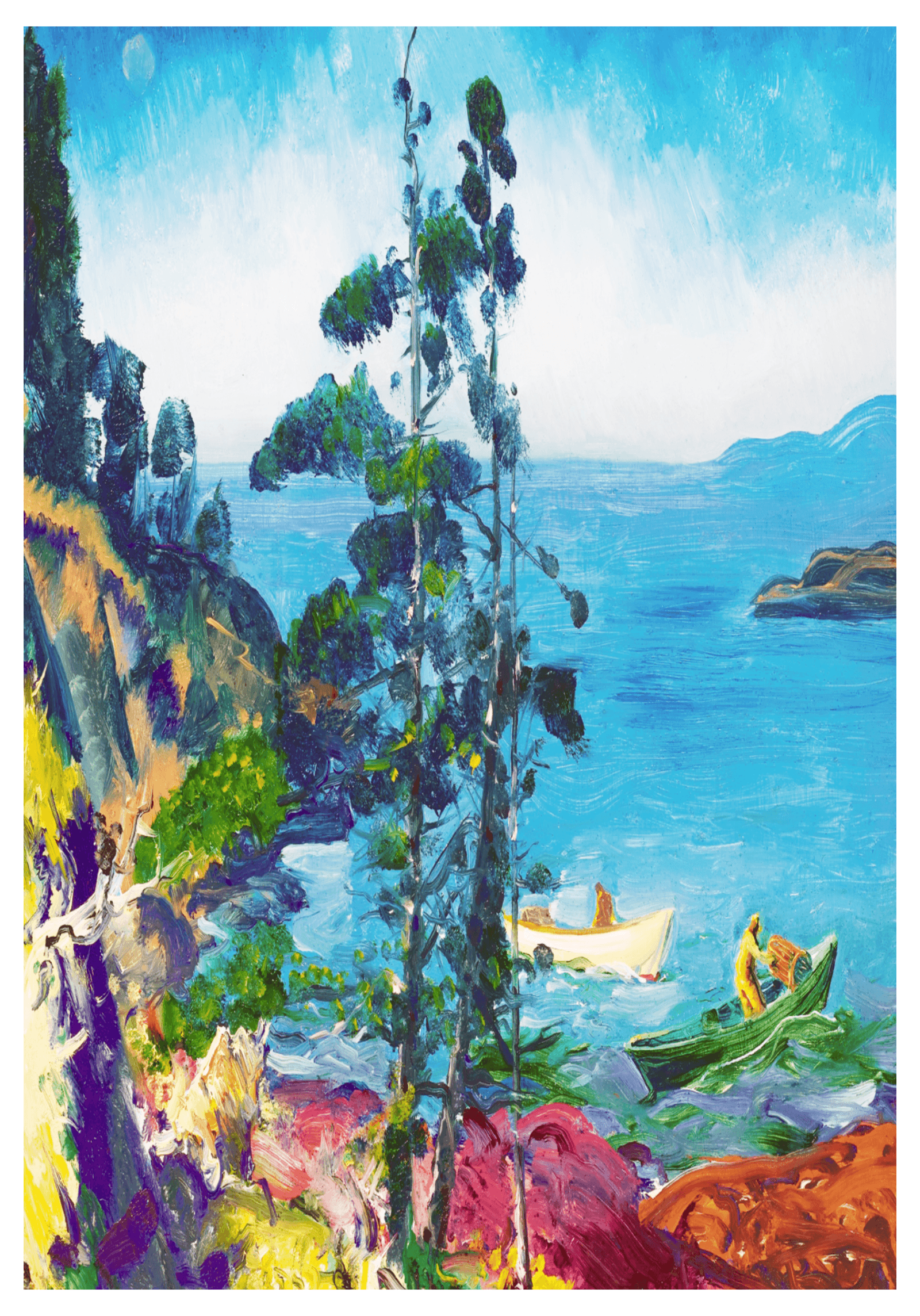 Evening Blue by George Wesley Bellows – American Realist Art Print ...