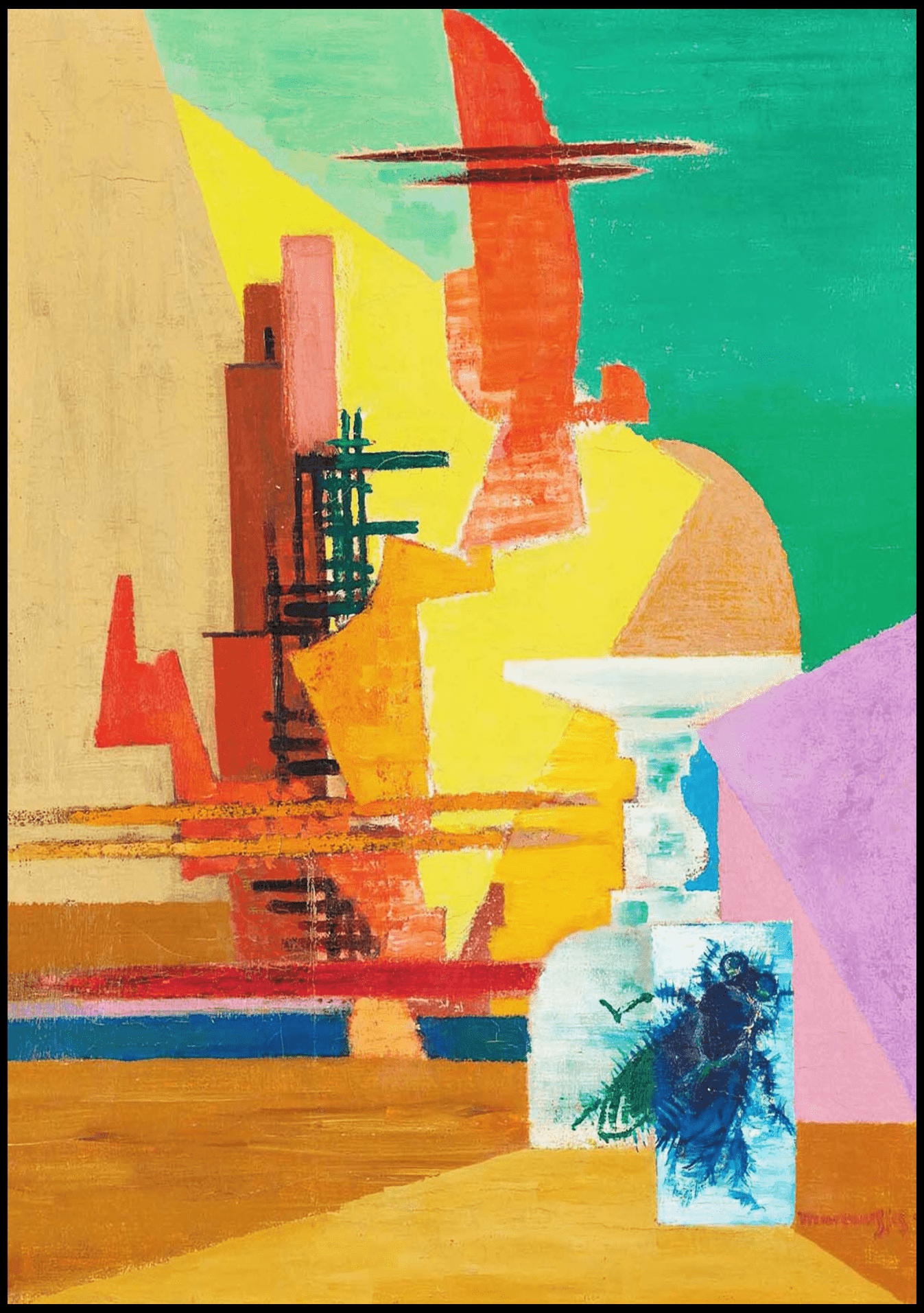 La Grande Mouche (1937) by Louis Marcoussis – Vintage French Cubist Ar ...
