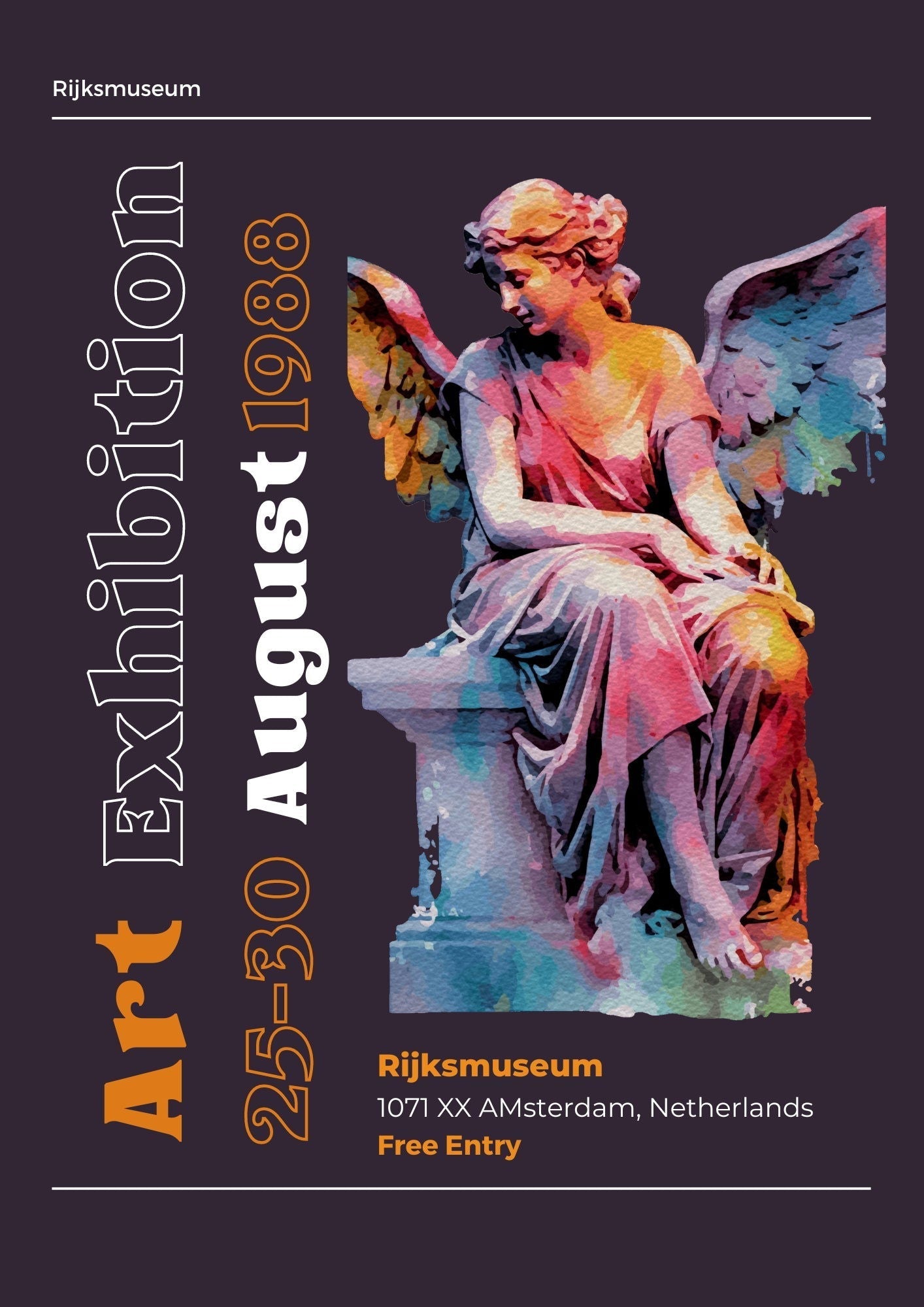 Rijksmuseum Art Exhibition – Vintage Museum Poster – Hakyarts