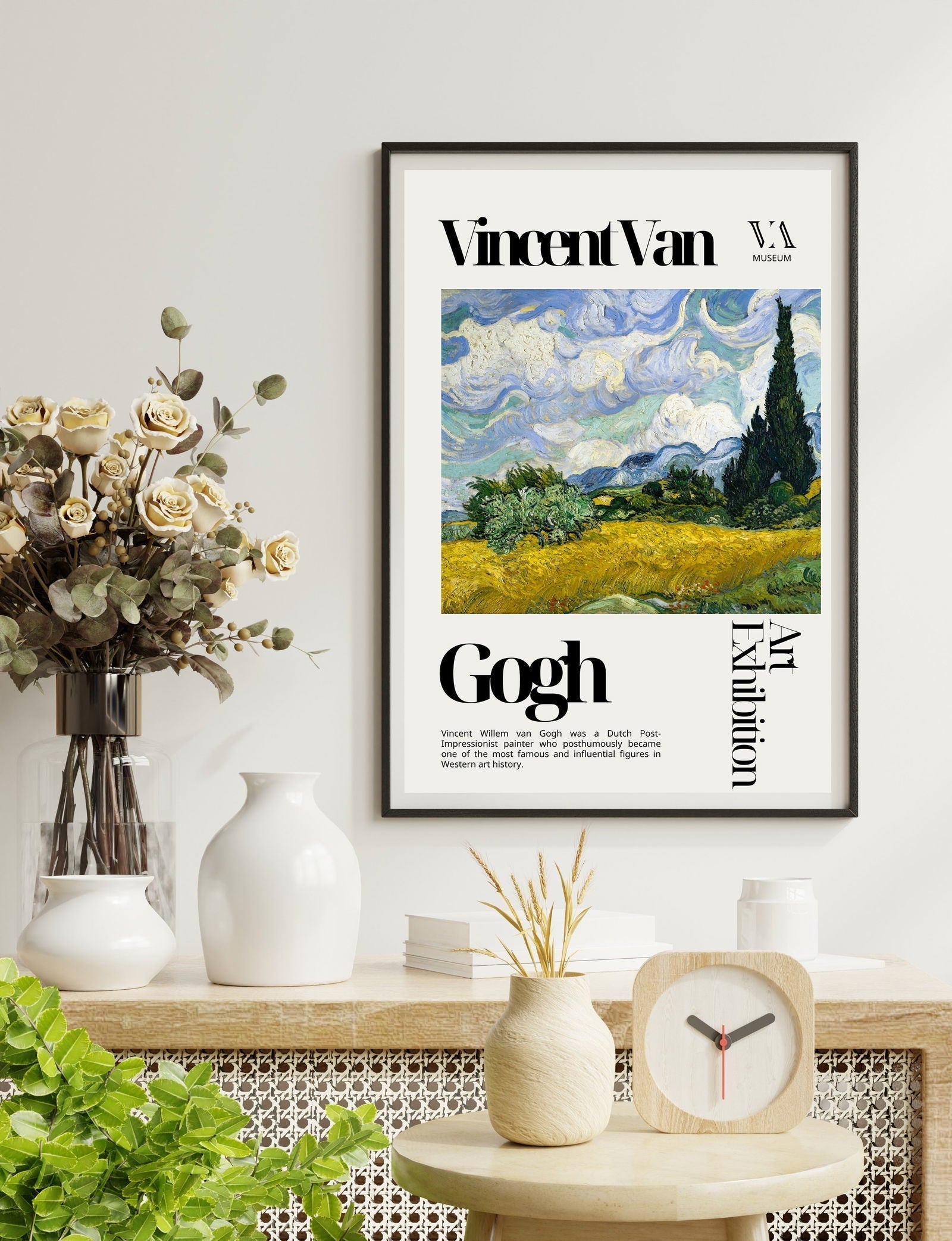 Vincent Van Gogh Art Exhibition – Vintage Museum Poster – Hakyarts