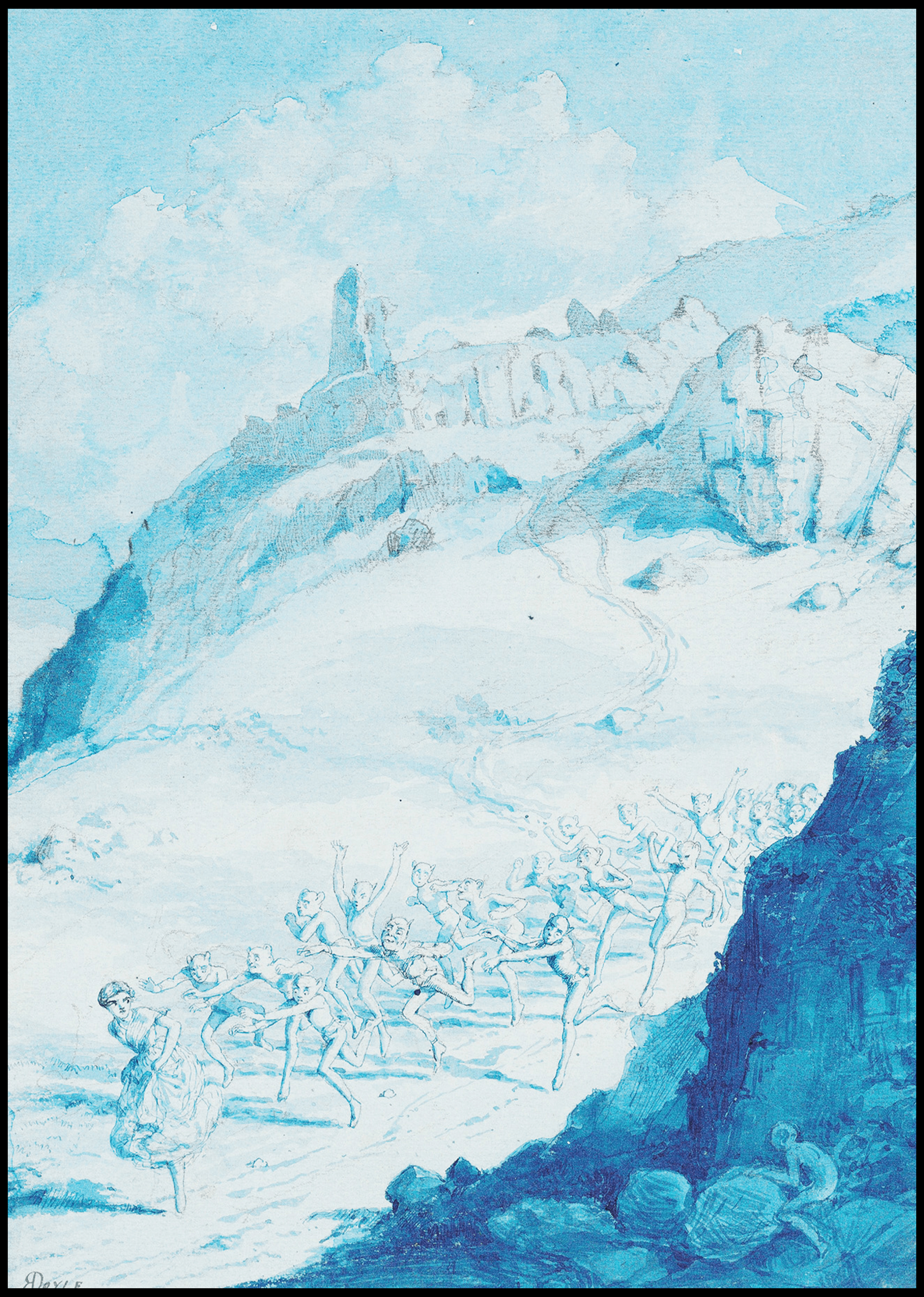 Pursued by Elves by Richard Doyle – Vintage Victorian Fantasy Art Prin ...